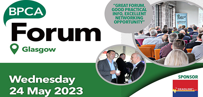 BPCA to hold Glasgow Forum | Pest Magazine